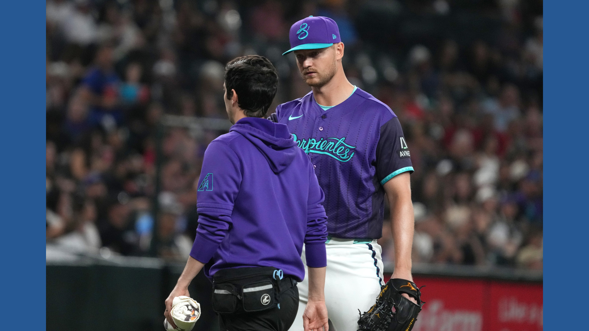 Diamondbacks starter Soroka leaves after 1 inning with apparent leg ...