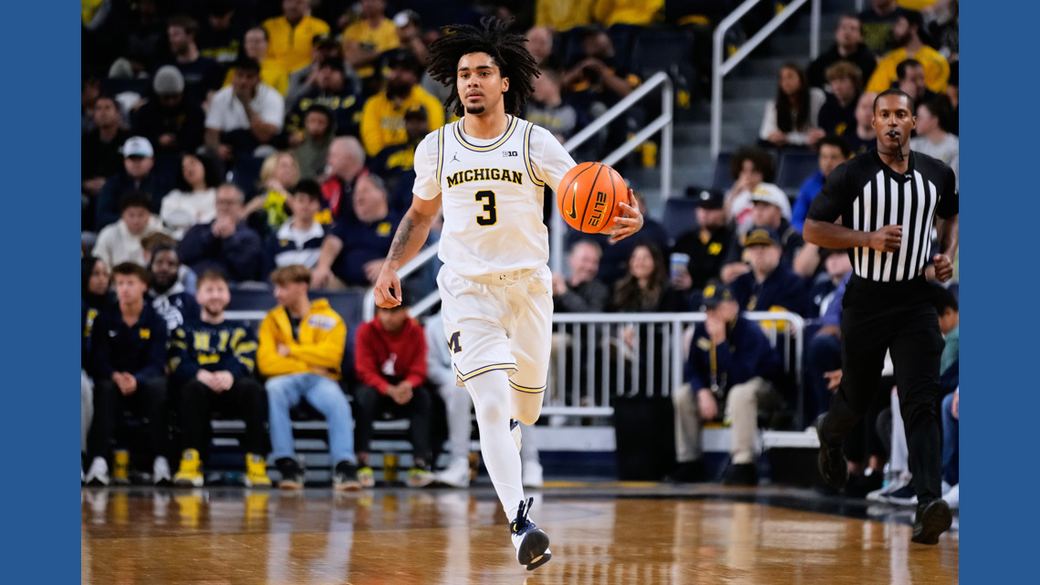 No. 6 Michigan holds off Wake Forest 85-84 in overtime, led by Elliot ...