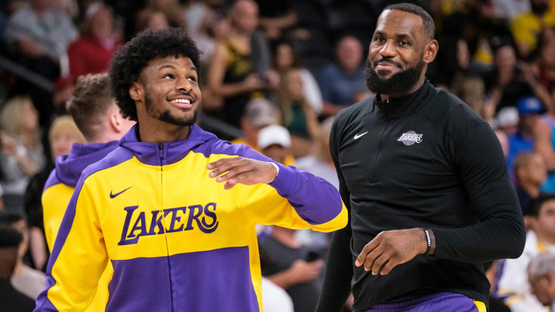 Bronny joins Lakers: Father-son NBA duo makes history | wzzm13.com