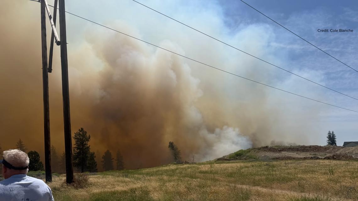 Multiple wildfires burning hundreds of acres across eastern Washington ...