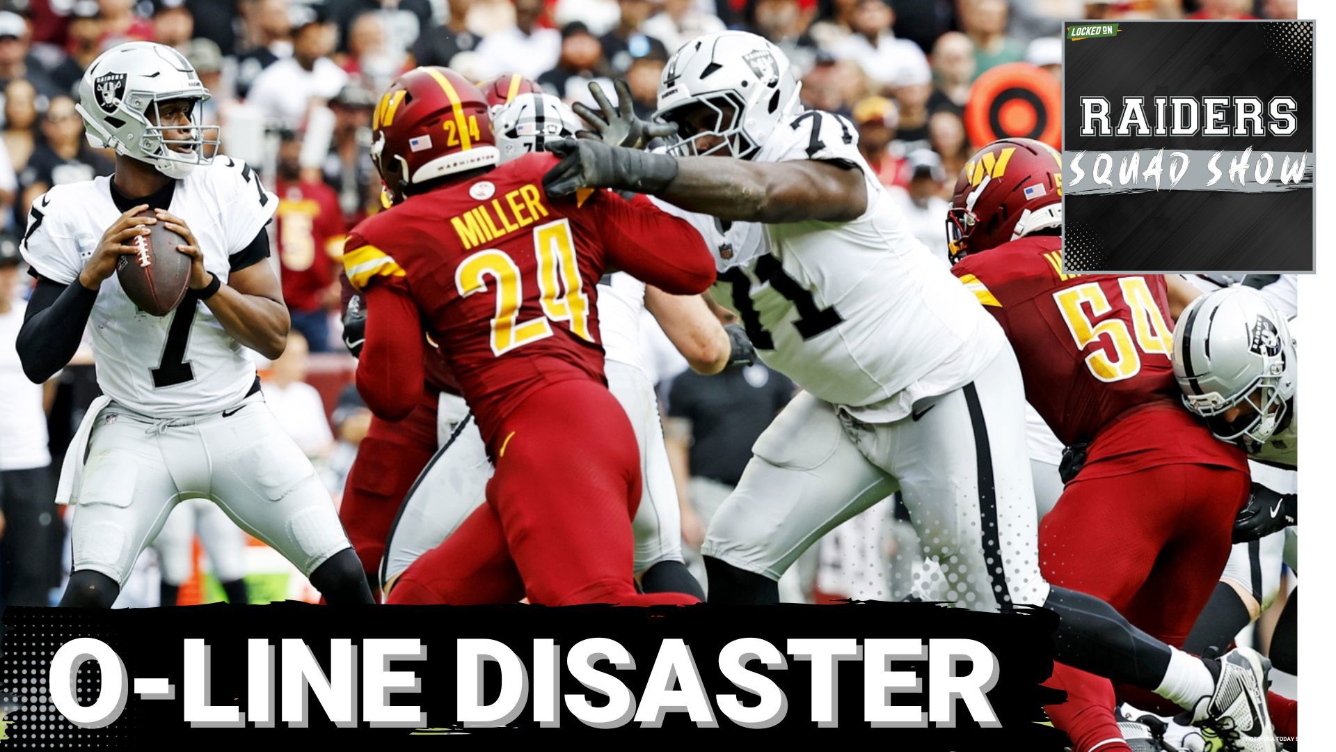 RAIDERS SQUAD SHOW: Las Vegas Raiders OUTPLAYED in Washington ...