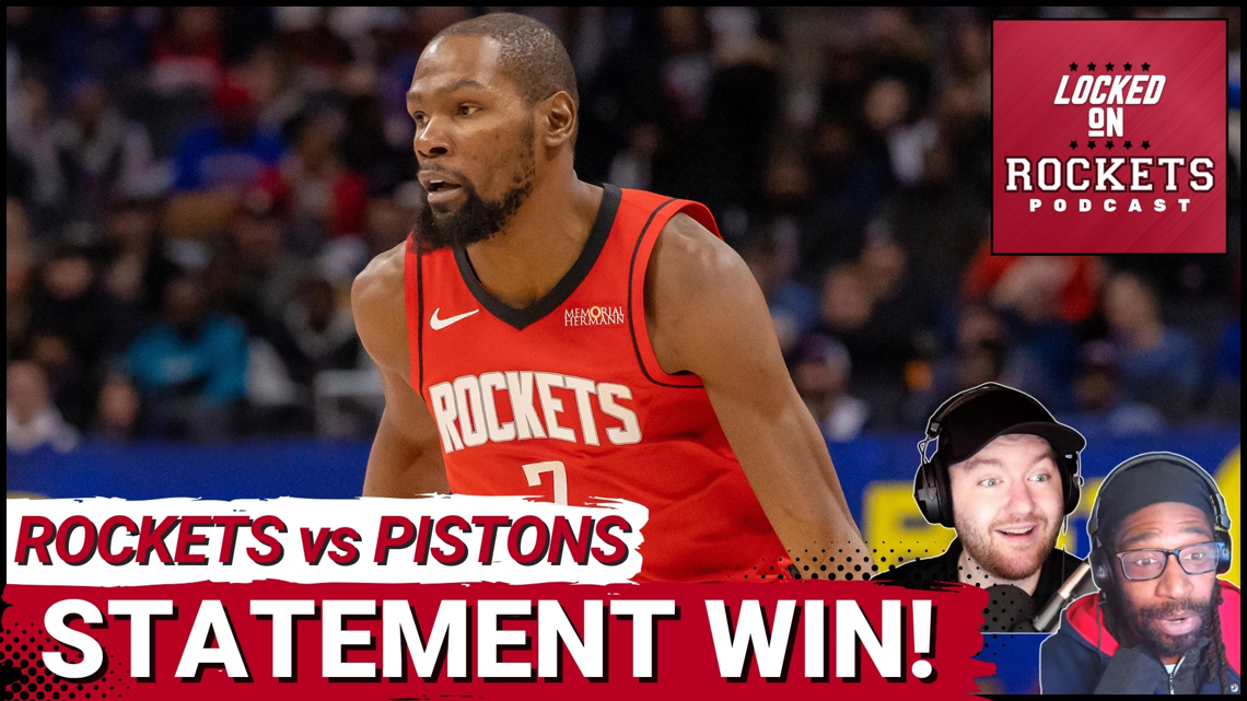 Houston Rockets STUN Detroit Pistons With Kevin Durant's FLAWLESS 32 ...
