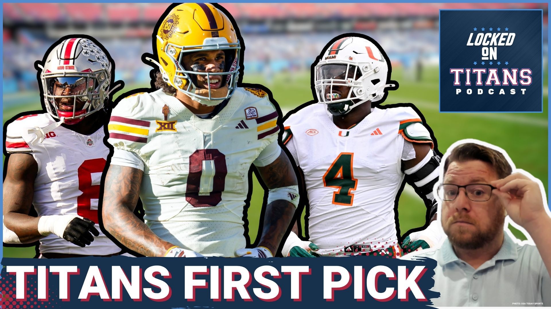 TITANS FIRST PICK: Rueben Bain, Jordyn Tyson & Arvell Reese | Free ...