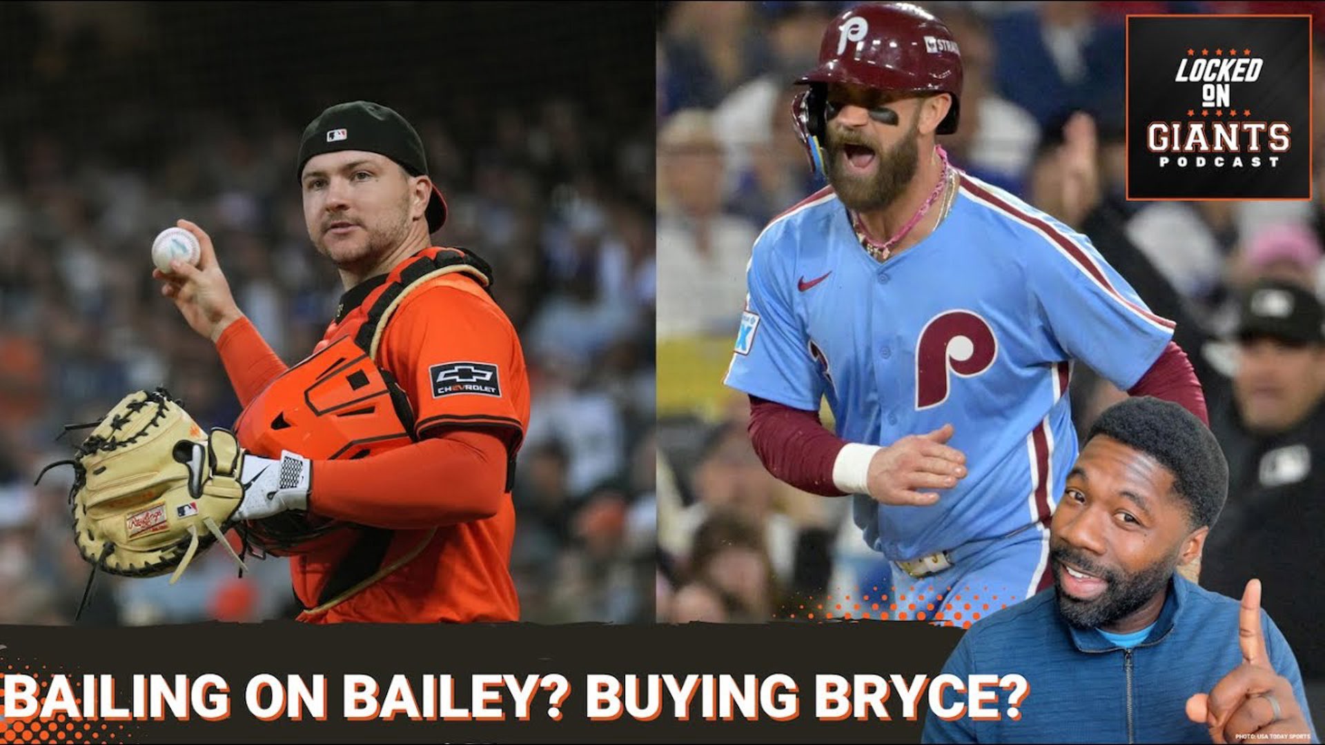 GIANTS TRADE BUZZ: Patrick Bailey COULD be moved | Bryce Harper is a ...