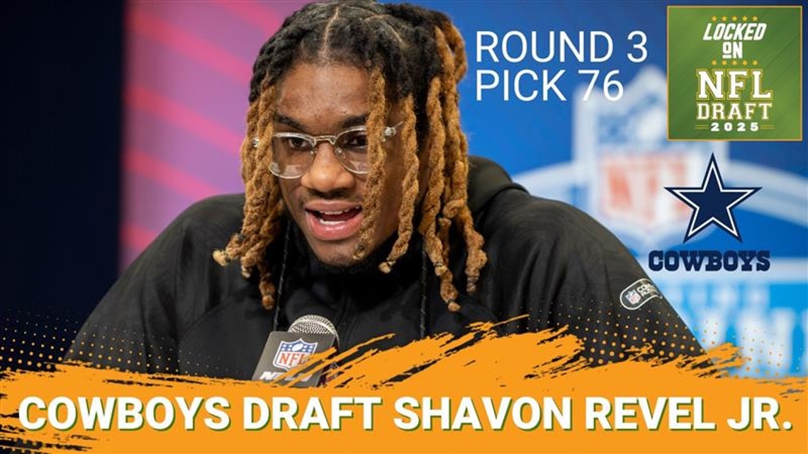 Dallas Cowboys Select Shavon Revel Jr. with the No. 76 Pick in the 2025 ...