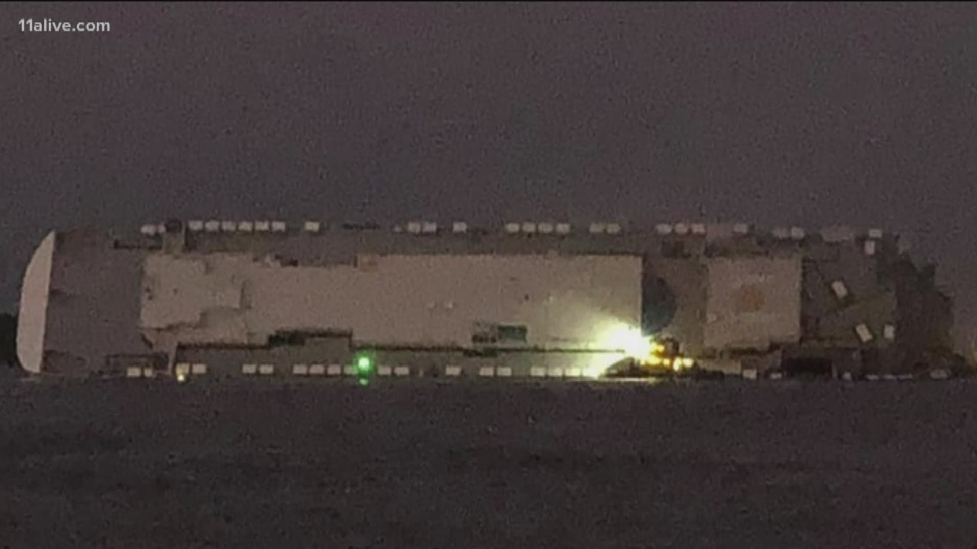 Brunswick capsized ship Coast Guard rescue | wzzm13.com