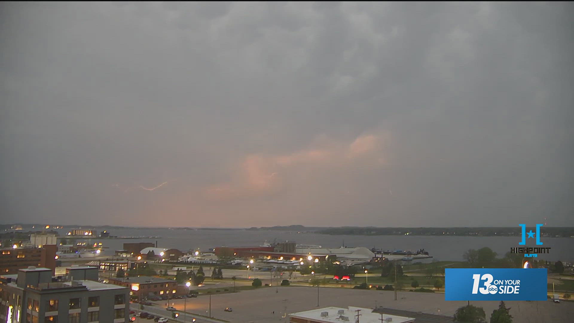 TOWER CAM | Lightning strikes over Muskegon as storm crosses Lake ...