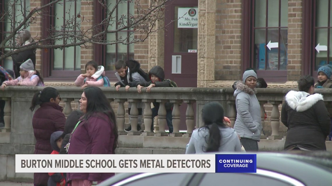 Burton Middle School gets metal detectors | wzzm13.com