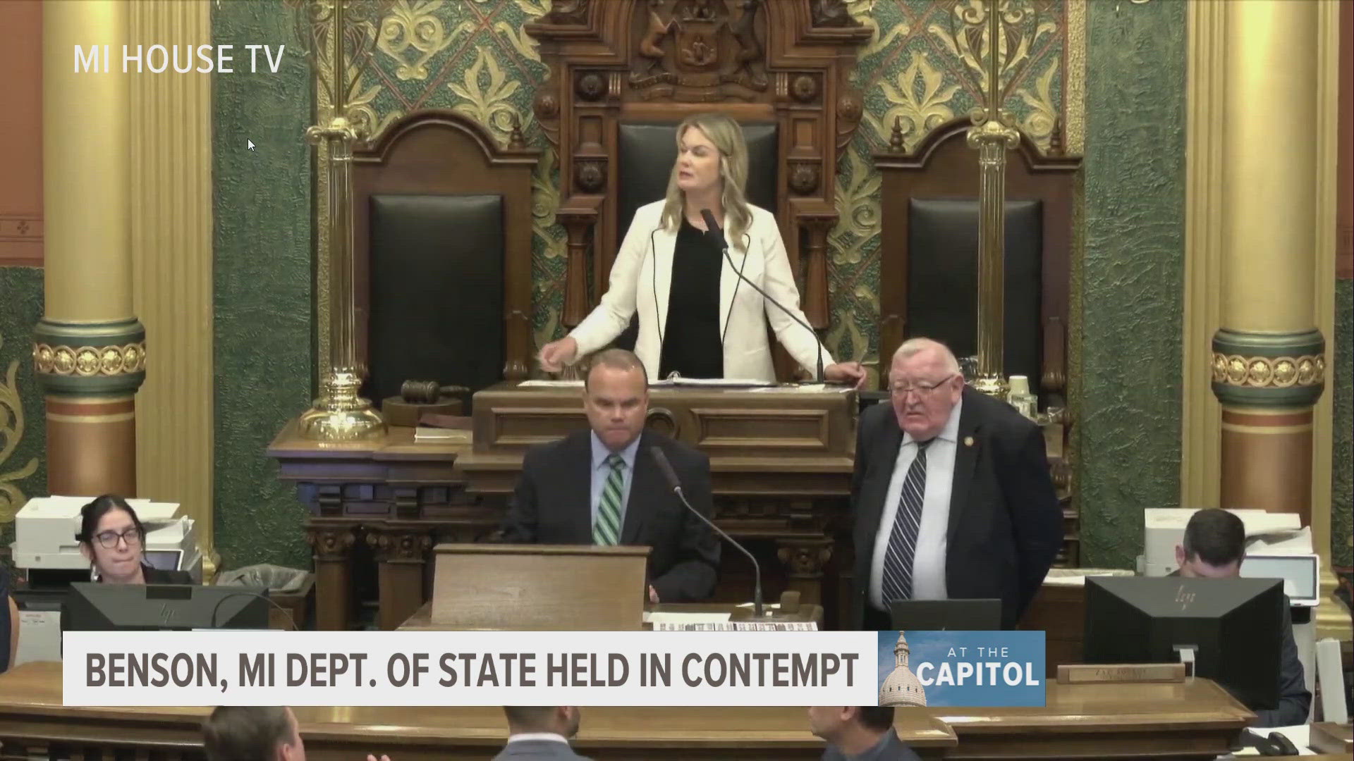 MI House votes to hold Sec. of State Benson, MI Dept. of State in civil ...