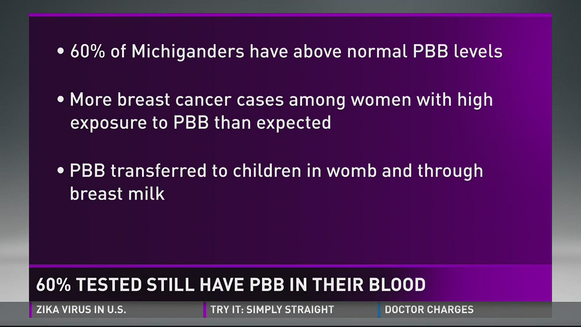 PBB contamination still affecting health of MI residents researchers ...