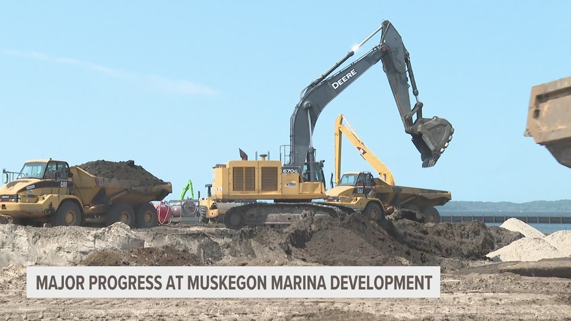 Major progress at Muskegon marina development | wzzm13.com