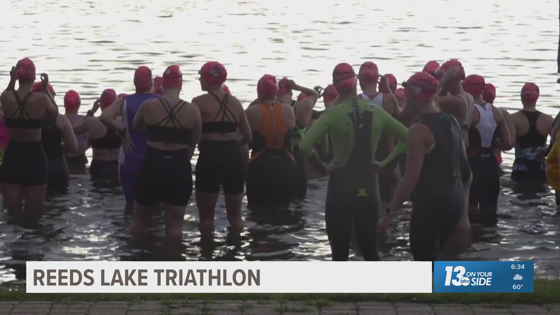 Mary Free Bed athletes compete in Reeds Lake triathlon | wzzm13.com
