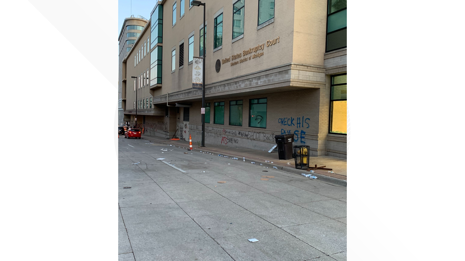 Photos: Aftermath of protest in Grand Rapids | wzzm13.com