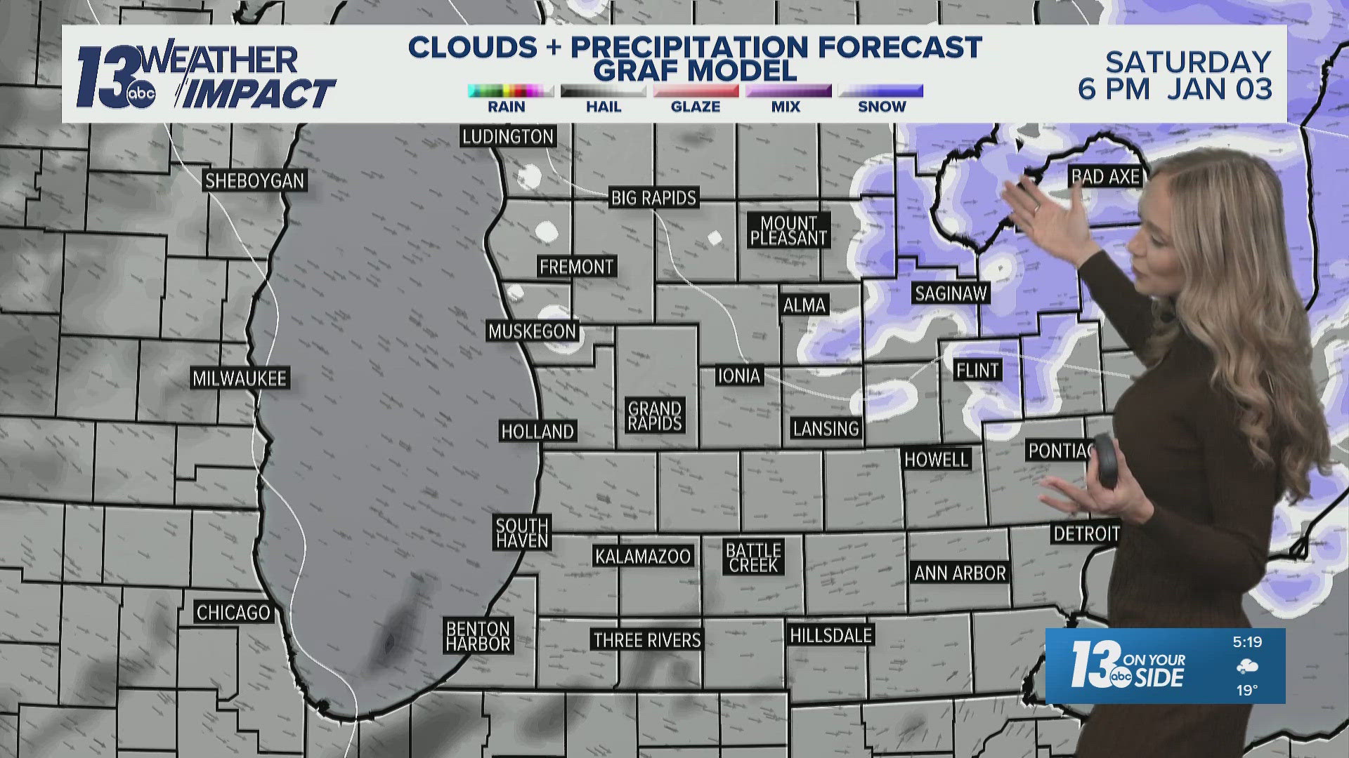 13 ON YOUR SIDE Forecast: Cold Continues, Small Snow Chances | wzzm13.com