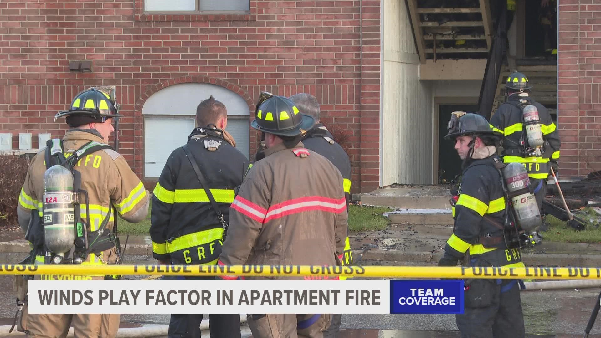 How winds contributed to spread of fire at Walker apartment building ...