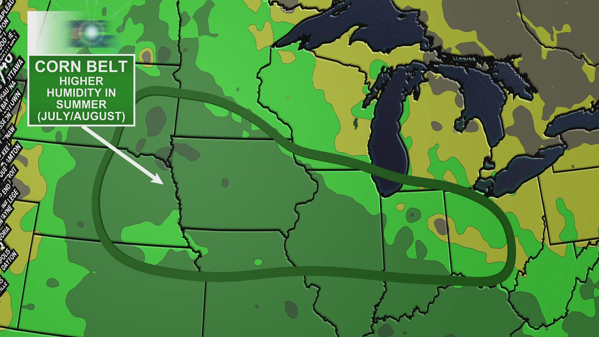 Humidity increases this week with help from 'corn sweat' | wzzm13.com