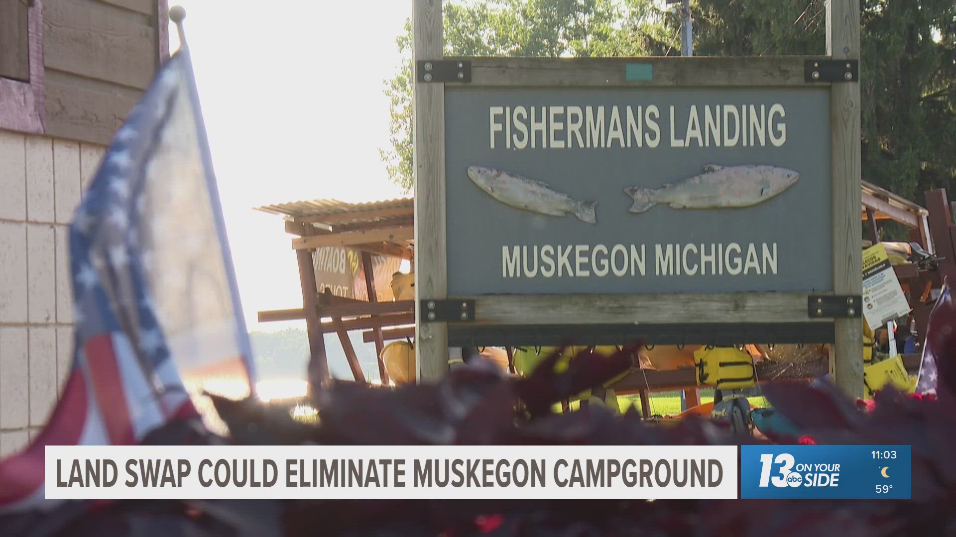 Muskegon campers oppose waterfront land swap proposal | wzzm13.com