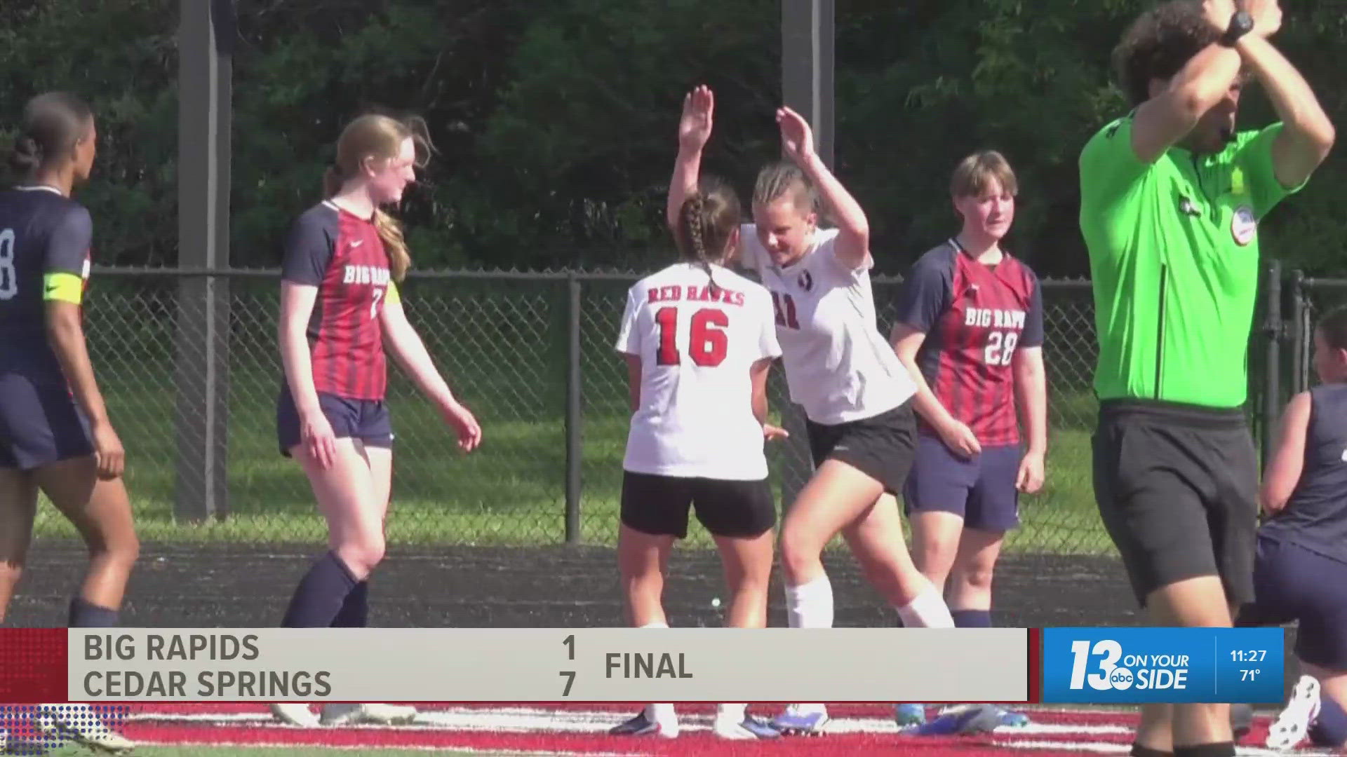 High school girls soccer: Big Rapids takes on Cedar Springs | wzzm13.com