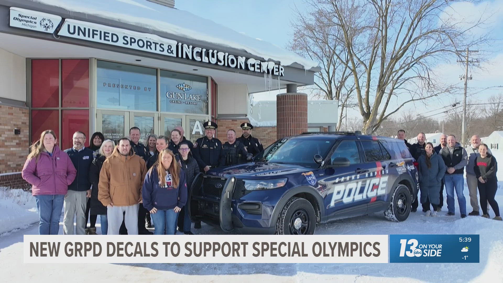 Grand Rapids police join Special Olympics Torch Run, unveil themed ...