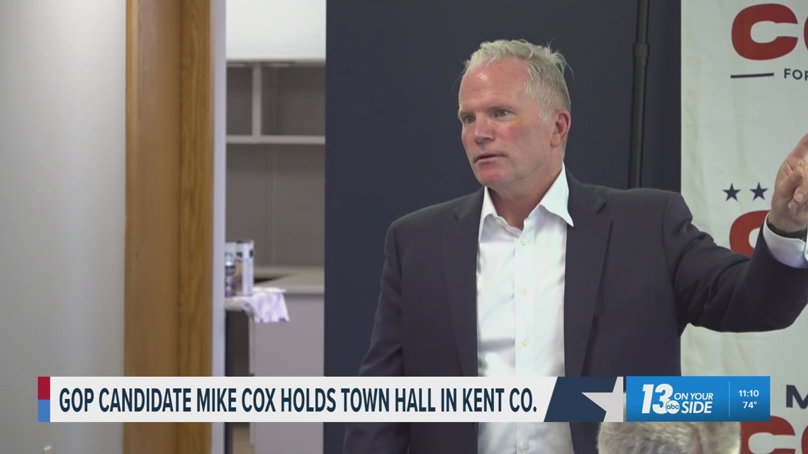 GOP gubernatorial candidate Mike Cox holds town hall in Kent County ...