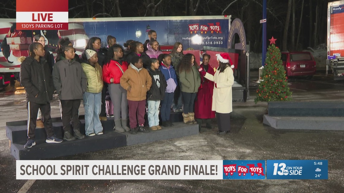 Charles Hackley Middle School students collect toys for Toys for Tots ...