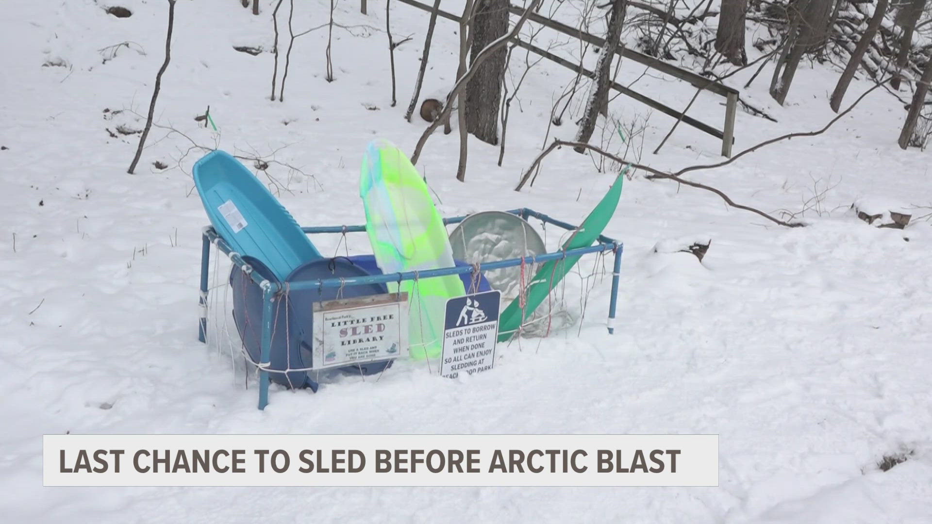 Last chance to sled before arctic blast, single digit temperatures ...
