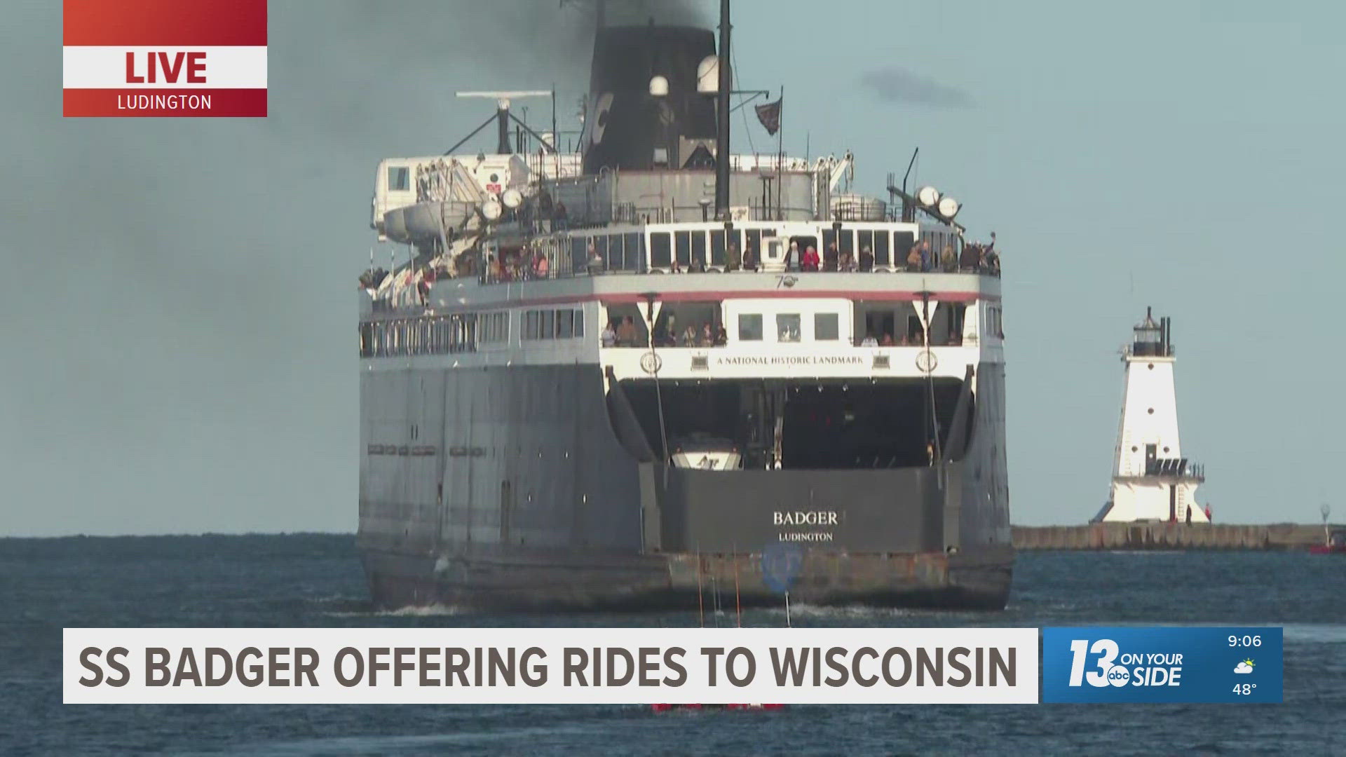 SS Badger takes Lions fans from Michigan to Wisconsin | wzzm13.com