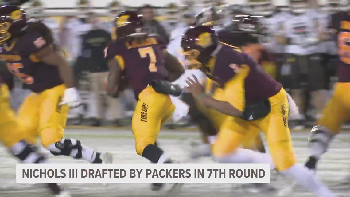 CMU's Lew Nichols heads to Packers | wzzm13.com