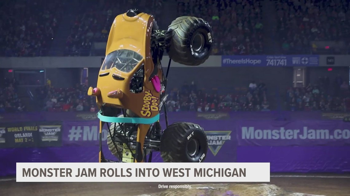 Monster trucks roll into GR for Monster Jam | wzzm13.com