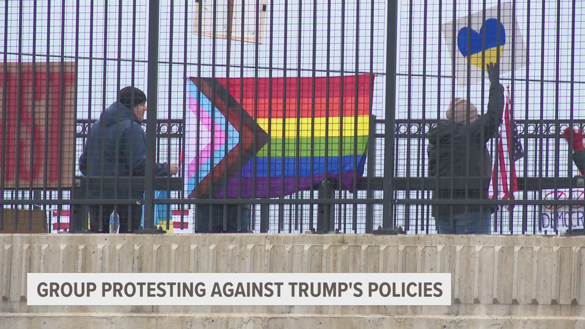 Political activists protest Trump policies in Grand Rapids | wzzm13.com