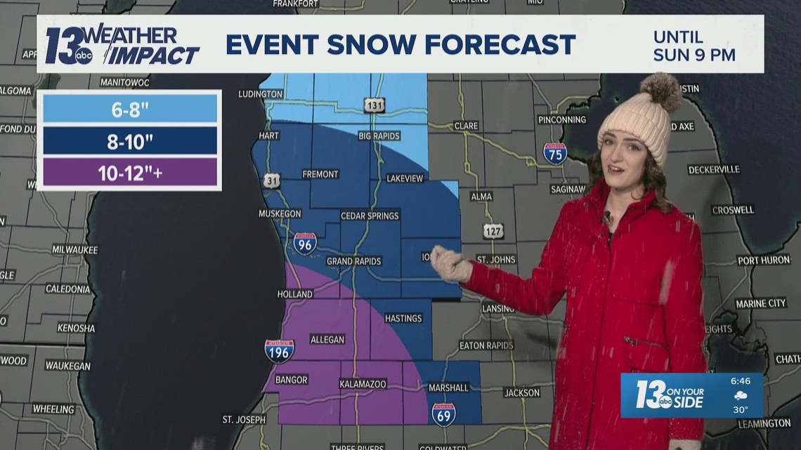 13 ON YOUR SIDE Forecast: Lake-Effect Bringing More Snow Sunday ...