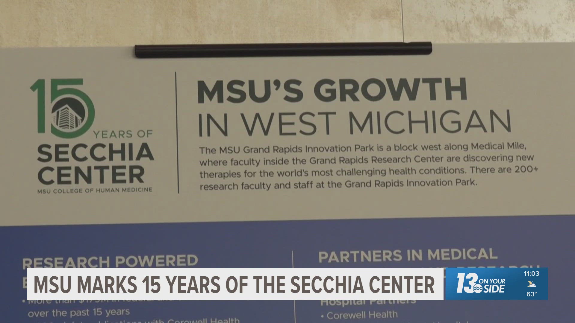 MSU Secchia Center celebrates 15 years in Grand Rapids | wzzm13.com