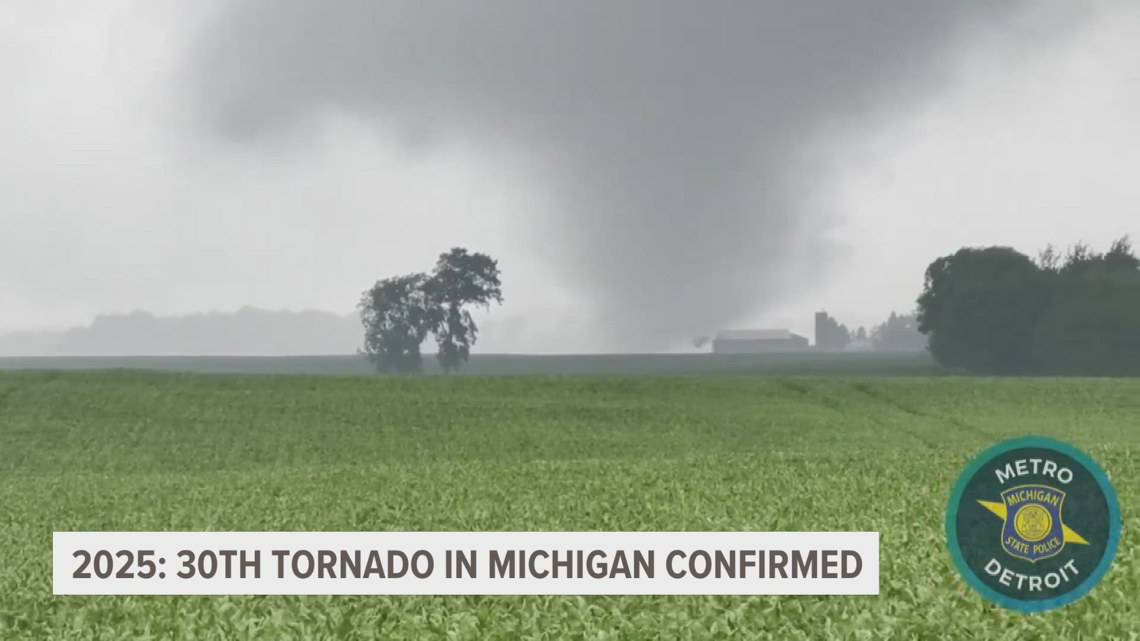 Michigan's 30th tornado of 2025 touched down in Deckerville | wzzm13.com
