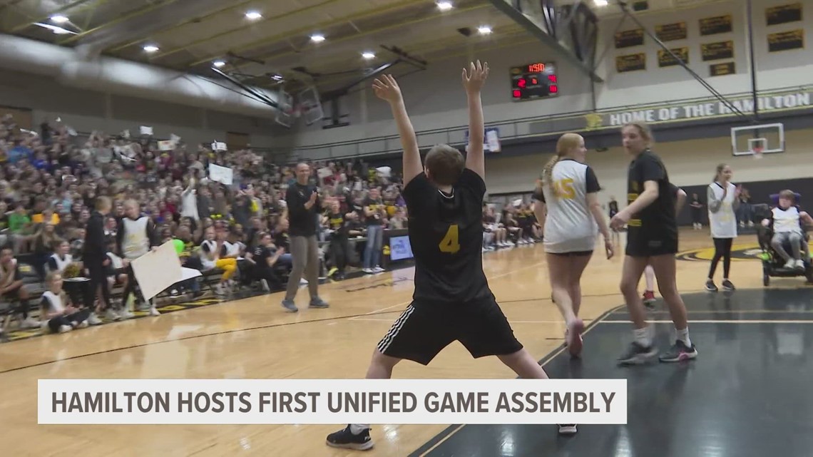 Hamilton High School hosts first-ever Unified basketball assembly for ...