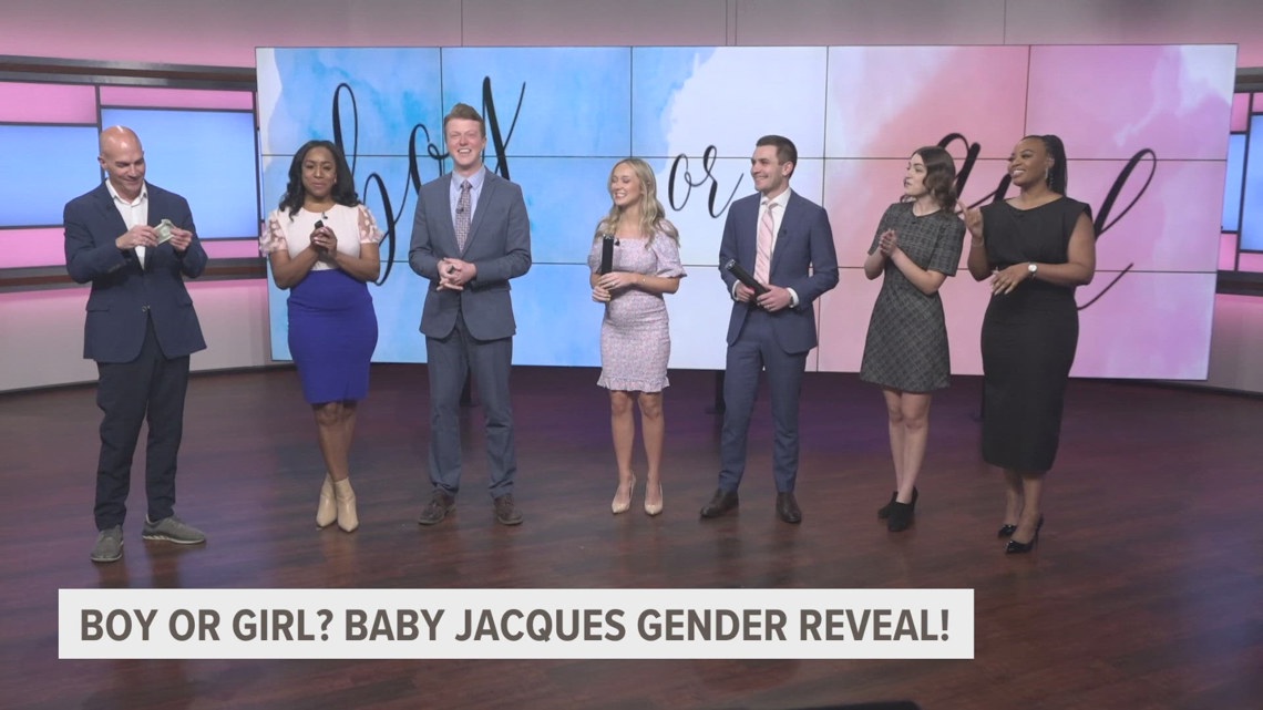 Meteorologist Samantha Jacques reveals baby's gender on live TV ...