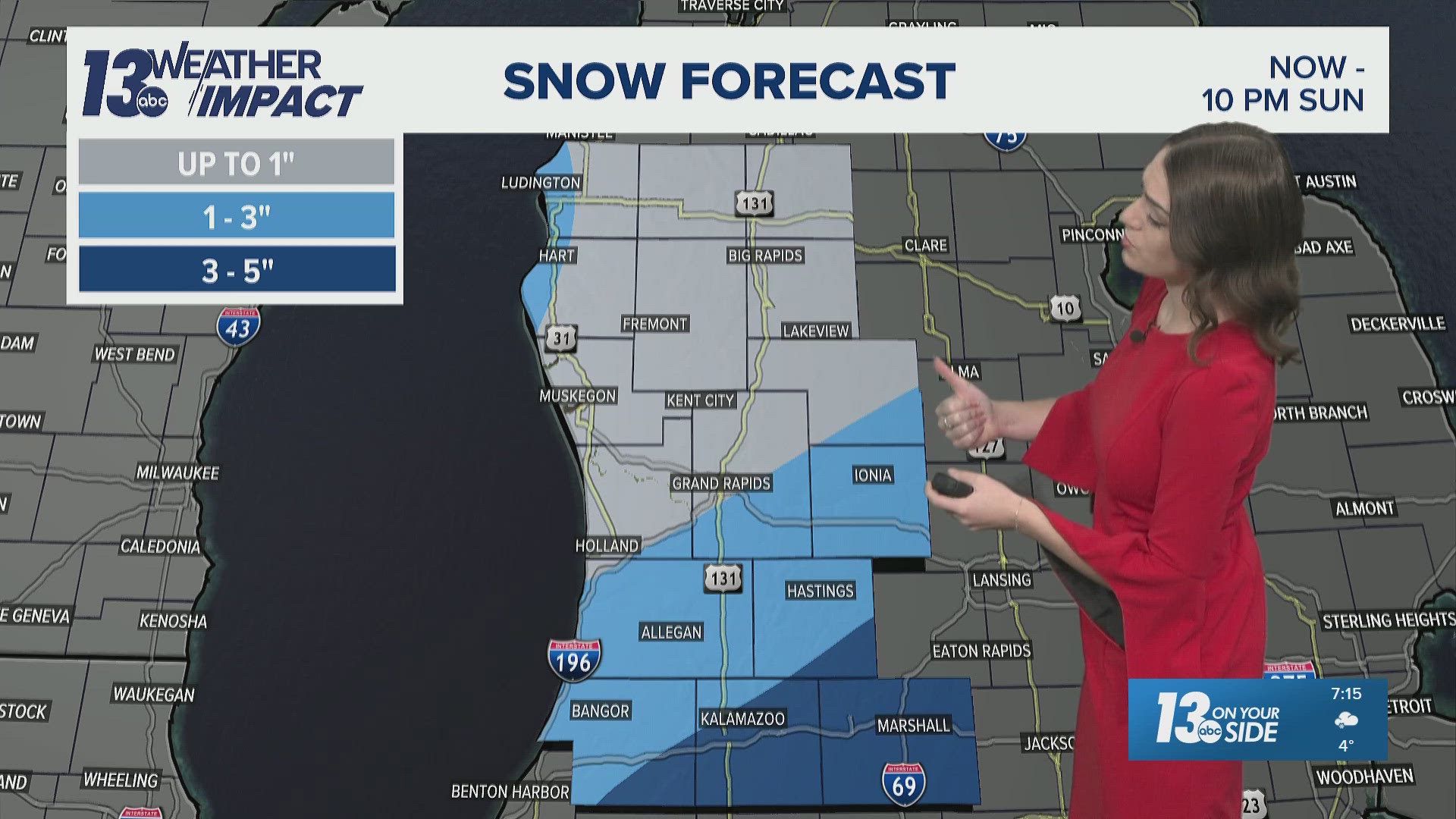 13 ON YOUR SIDE Forecast: Major Winter Storm brushes West Michigan ...