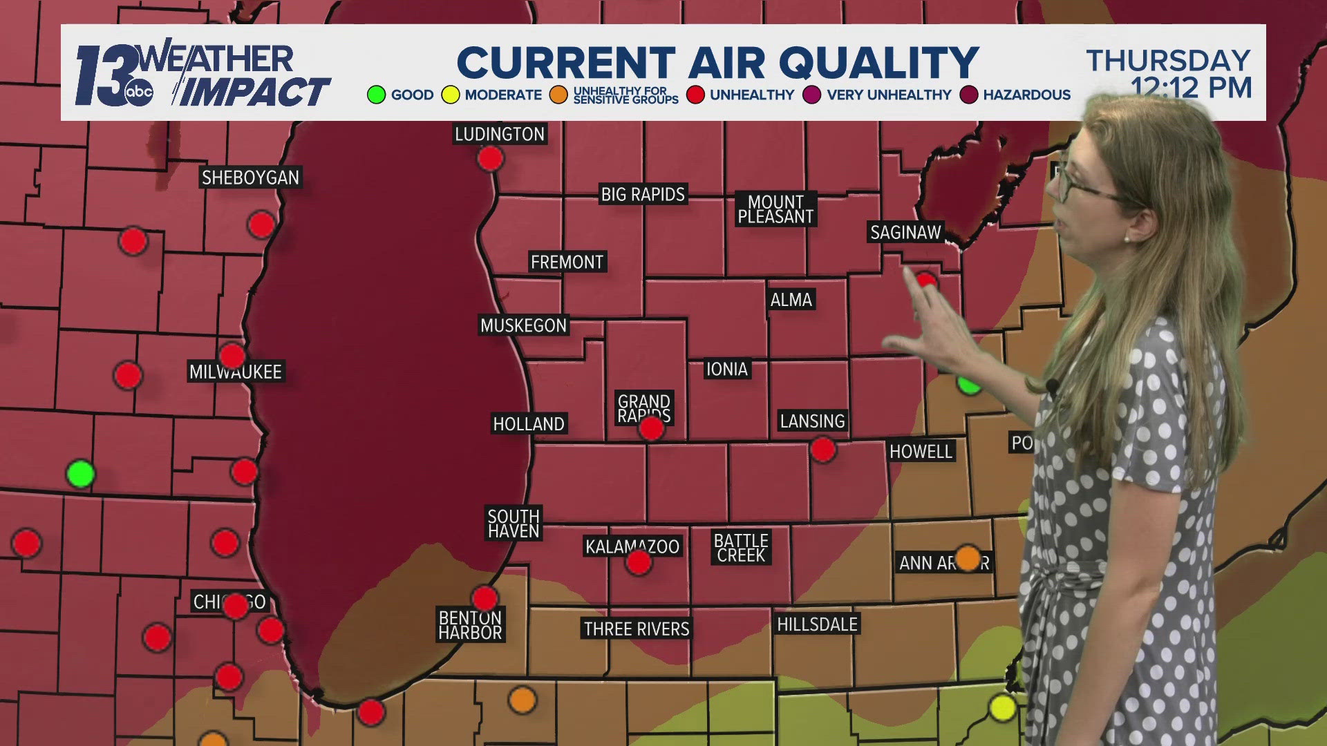 Michigan faces unhealthy air due to wildfires | wzzm13.com