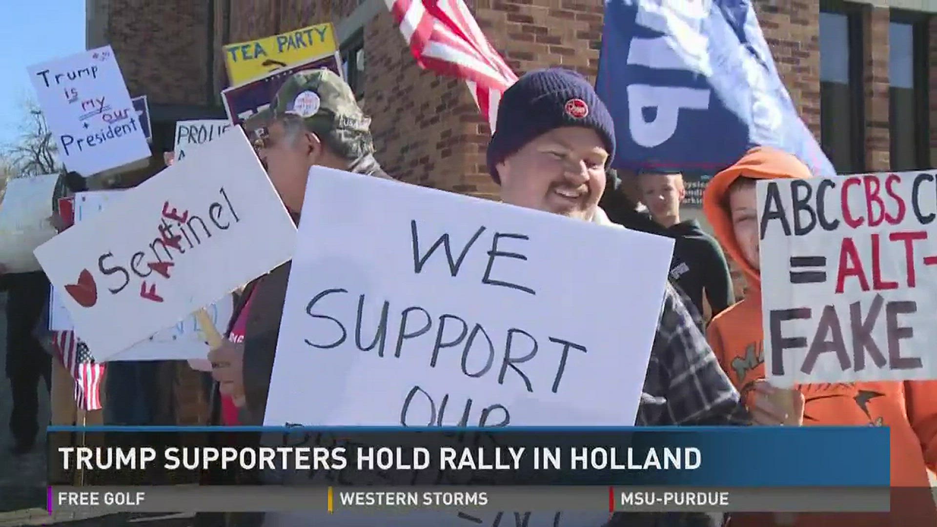 President Trump supporters hold rally in Holland | wzzm13.com