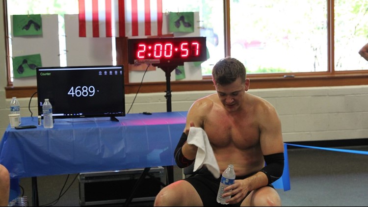 BOSS OF THE BURPEE: Michigan man sets World Record in thrust squats ...