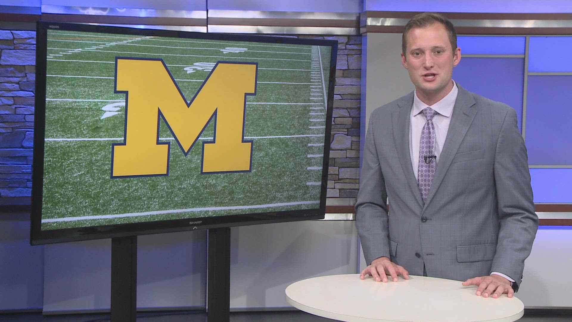 Michigan tight end Erick All becomes a father before kick off | wzzm13.com