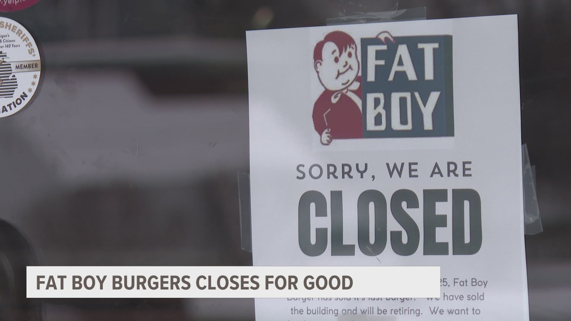 Fat Boy Burgers in Grand Rapids officially closes its doors | wzzm13.com