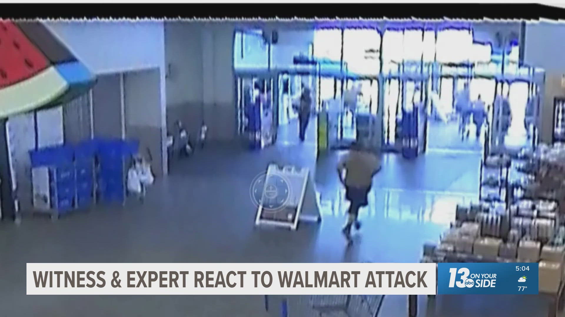 Survivor recalls Walmart stabbing: Security video released | wzzm13.com