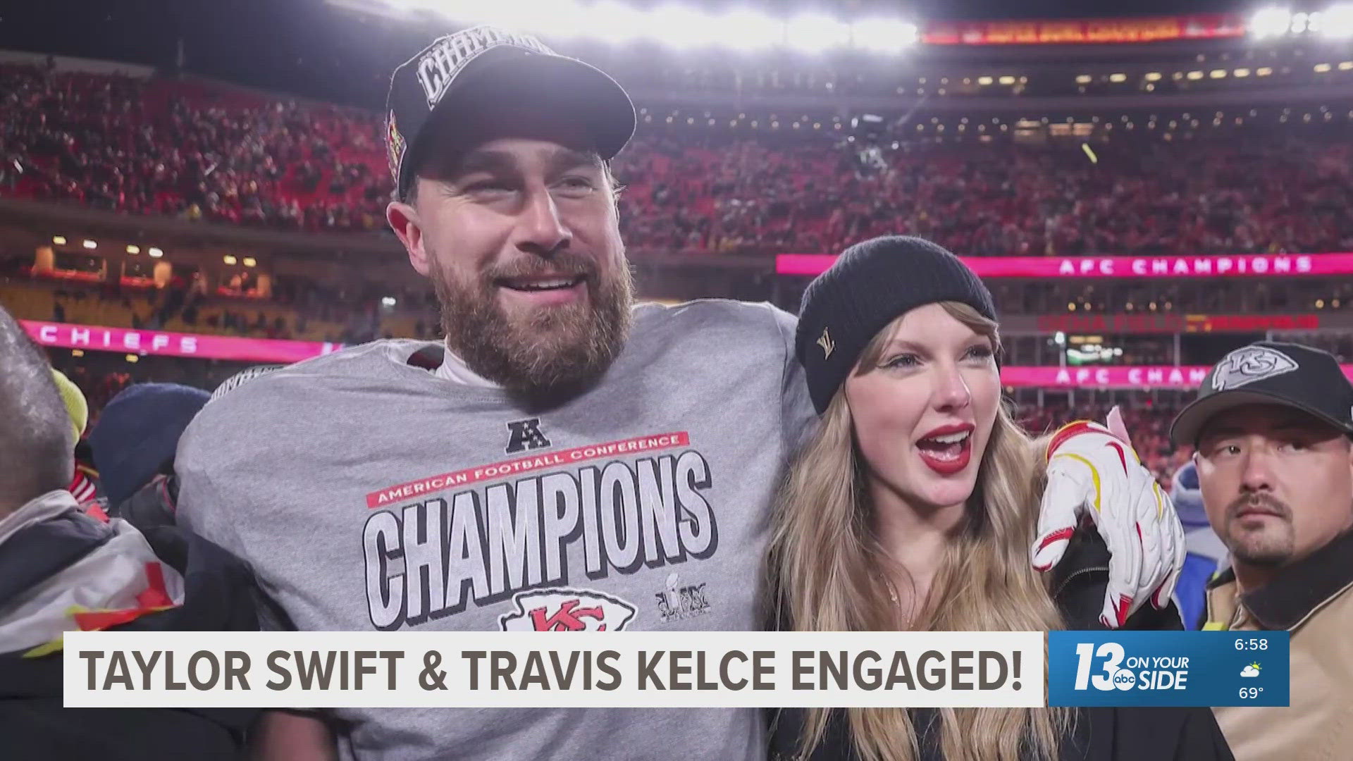 Talking Taylor Swift and Travis Kelce engagement announcement | wzzm13.com