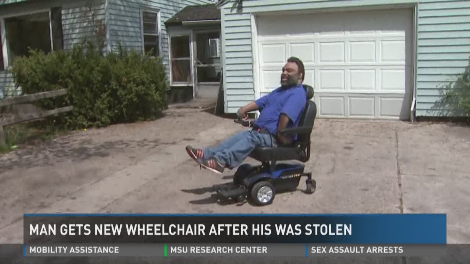 Muskegon Heights man gets new wheelchair from strangers | wzzm13.com