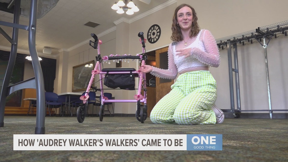 Muskegon woman’s work-of-art walker offers colorful visibility to ...