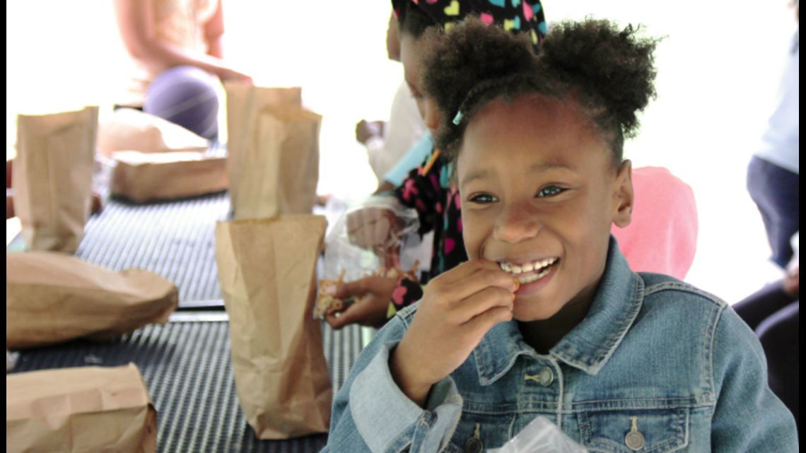 Brown Bag Decorating Day with Kids Food Basket | wzzm13.com