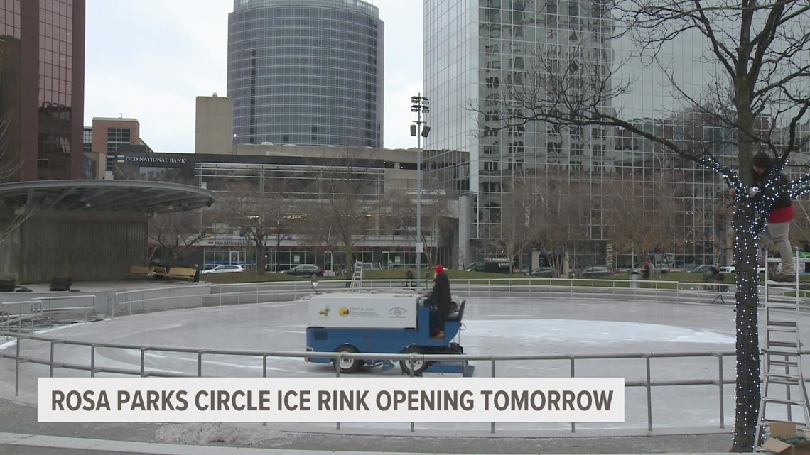 Rosa Parks Circle ice rink opens Thursday | wzzm13.com
