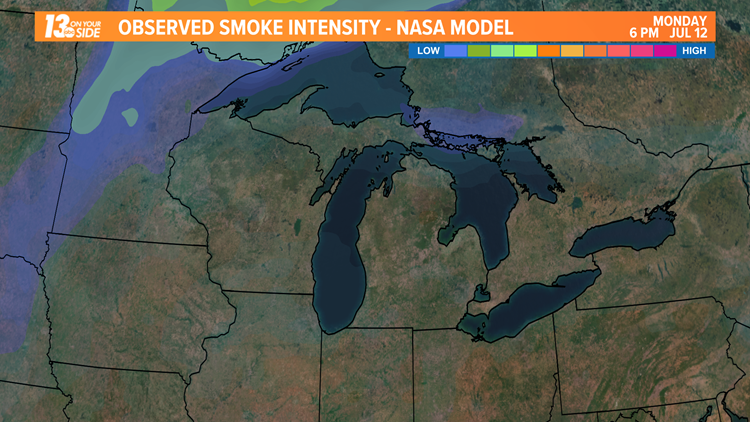 Wildfire smoke filters West Michigan skies | wzzm13.com