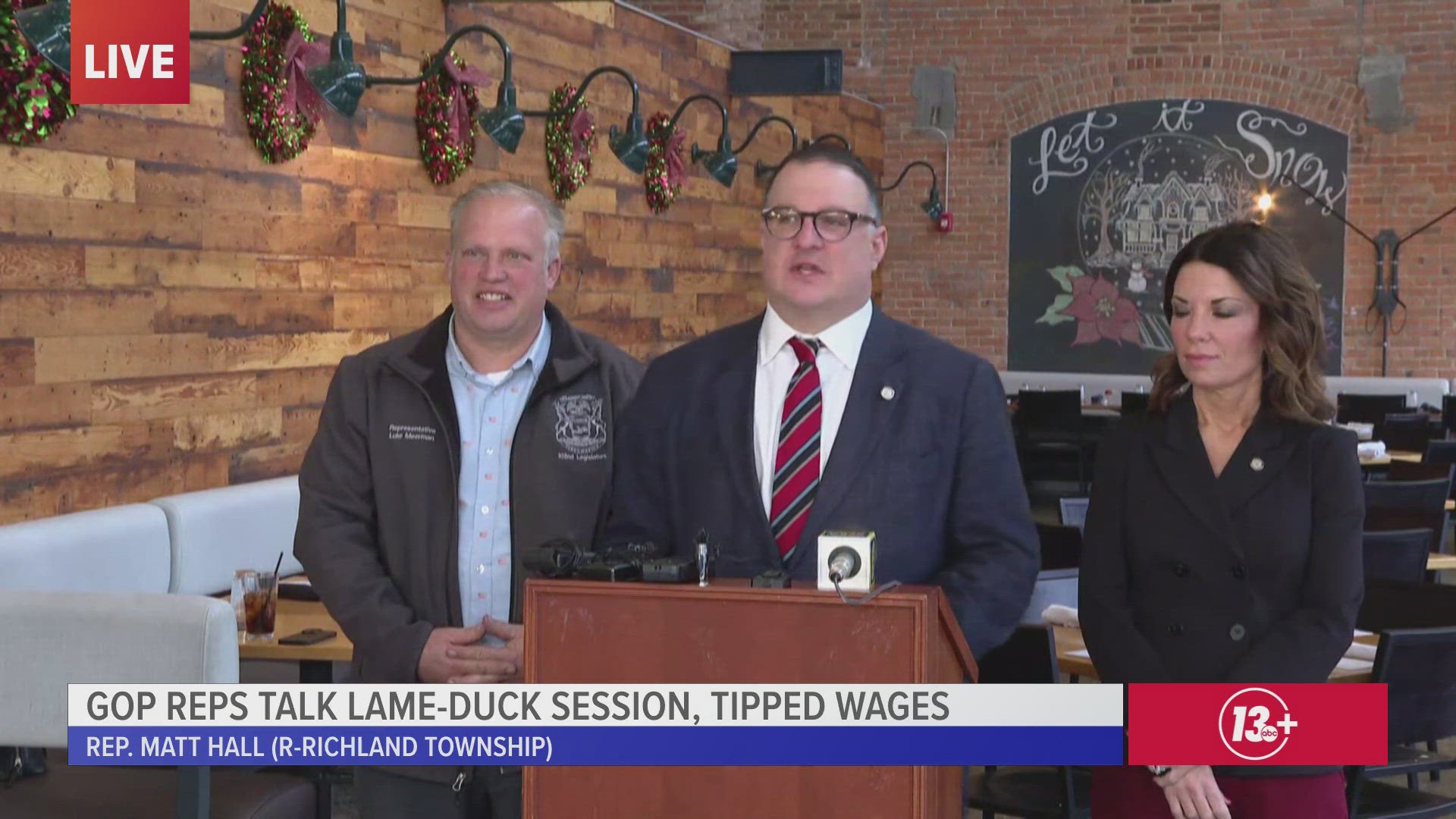 Michigan GOP House Rep. Matt Hall addresses lame-duck session, tipped ...