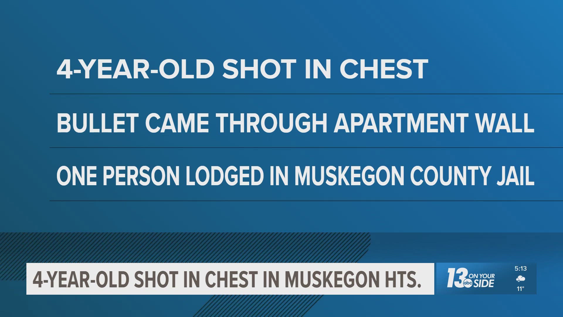 4-year-old shot in chest in Muskegon Heights | wzzm13.com